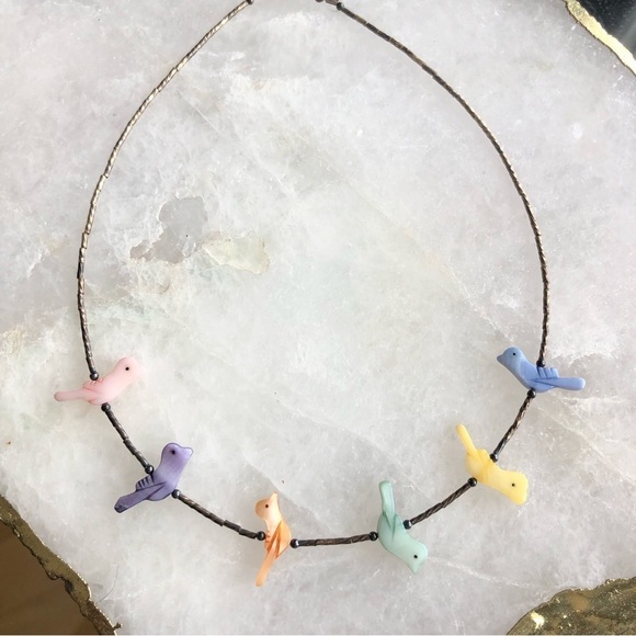 Vintage | Jewelry | Vintage Native American Fetish Necklace Pastel ...